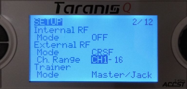 How to set up TBS Crossfire Micro on Taranis (QX 7 and X9D)